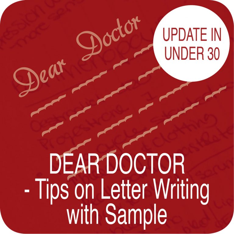 Update in Under 30 - Dear Doctor- Tips on Letter Writing With Sample (≤ ...